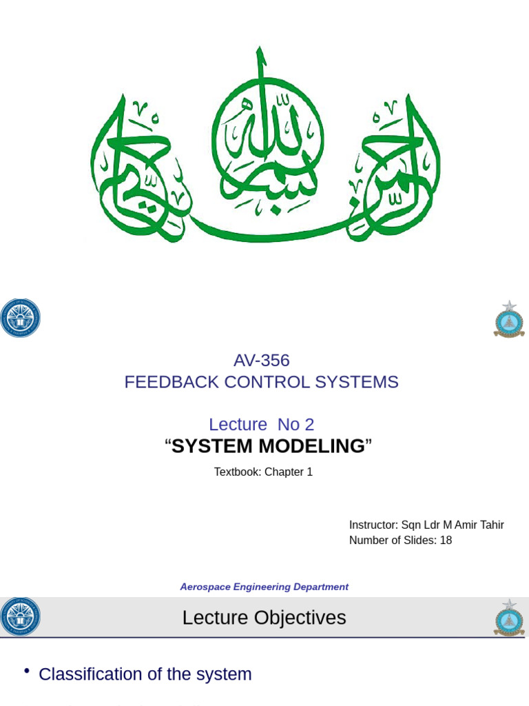 Lecture 02 Av356-SYSTEM MODELING | PDF | Ordinary Differential Equation | Differential Equations