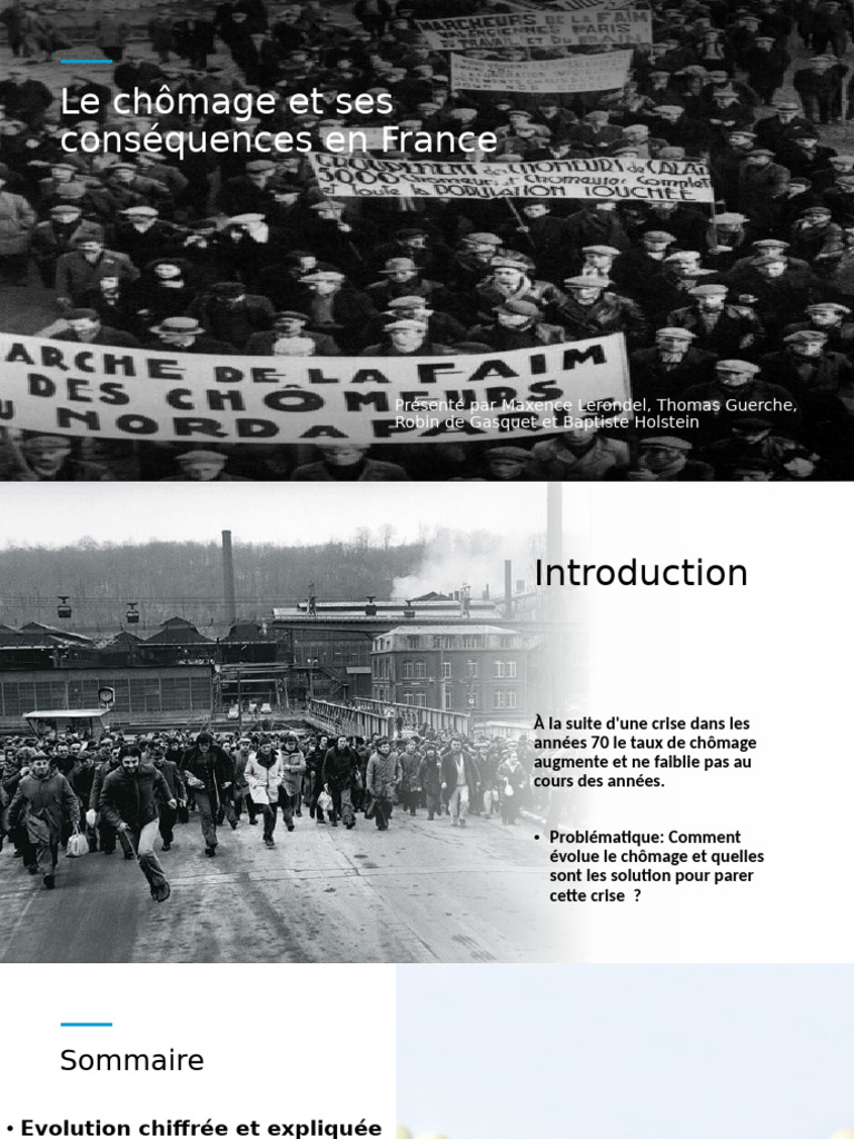Le Chômage Et Ses Conséquences en France | PDF | Chômage | France