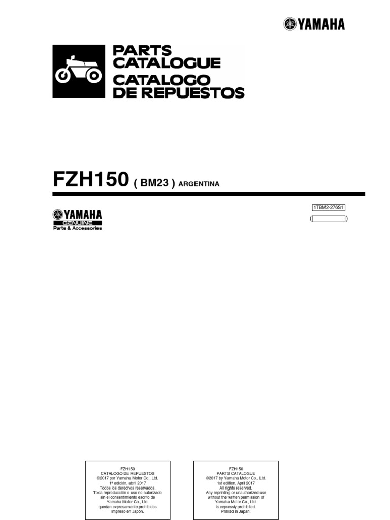 FZH 150 2018 (BM23) | PDF | Embrague | Arandela (Hardware)