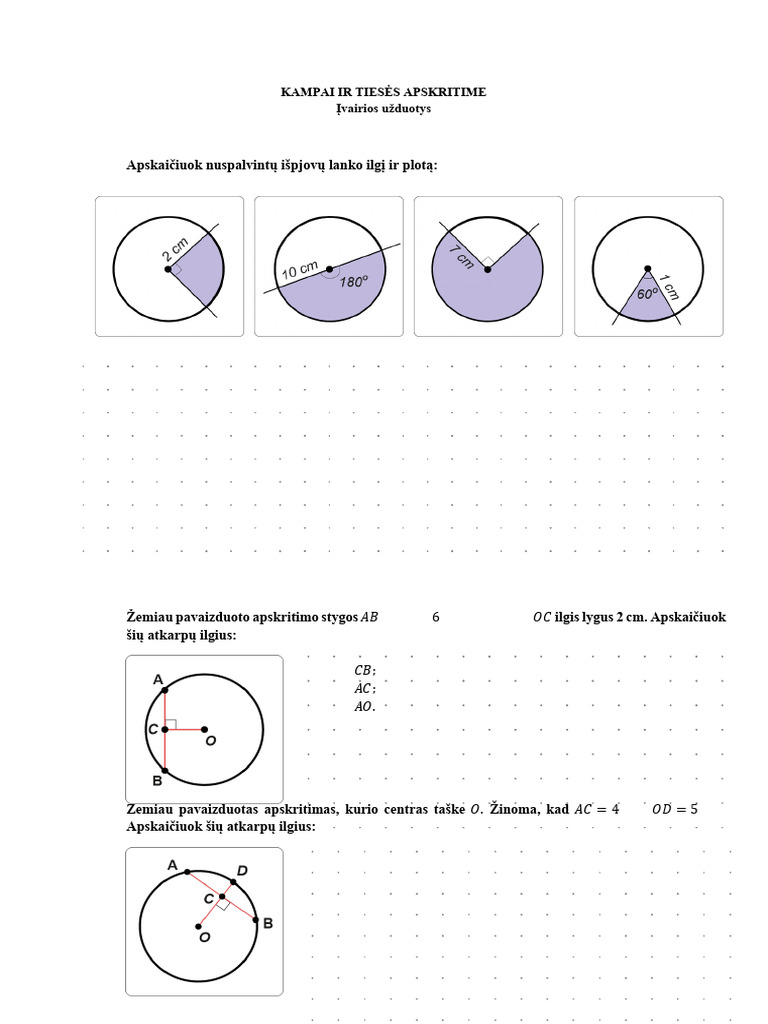 Apskritimo Geometrija | PDF