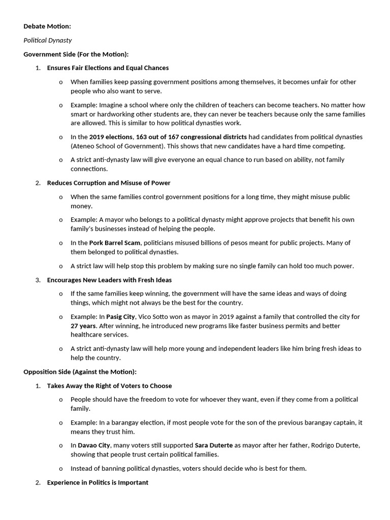 Semi Dinal Debate Motions | PDF | Cost Of Living | Employment