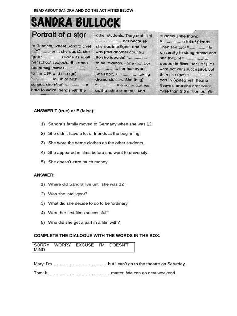 CHAMPIONS 1 UNIT 3 2ND YEAR PAST SIMPLE | PDF