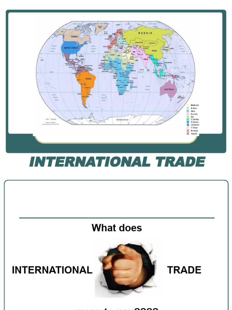 INTERNATIONAL TRADE new | PDF | Exports | International Trade