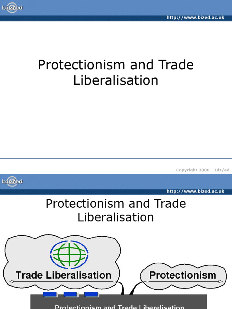 Protectionism and Trade Liberalization | PDF | Non Tariff Barriers To ...
