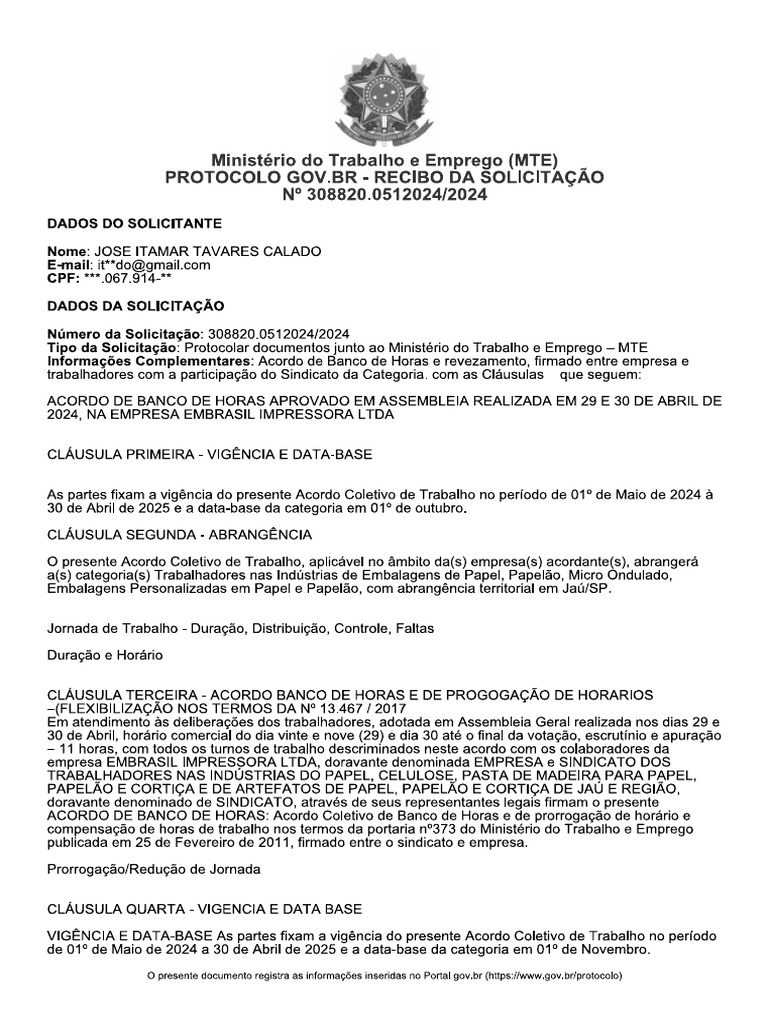 protocolo ROSE EMBRASIL | PDF