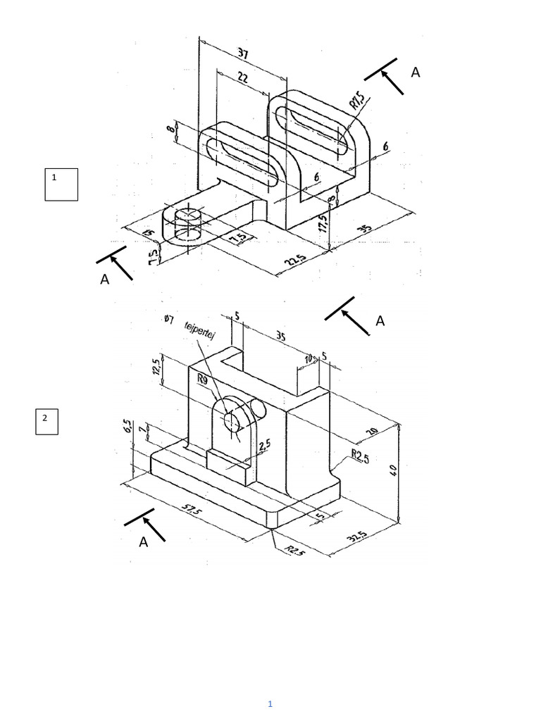 Detyre Kursi NR.2 Vizatim Teknik | PDF