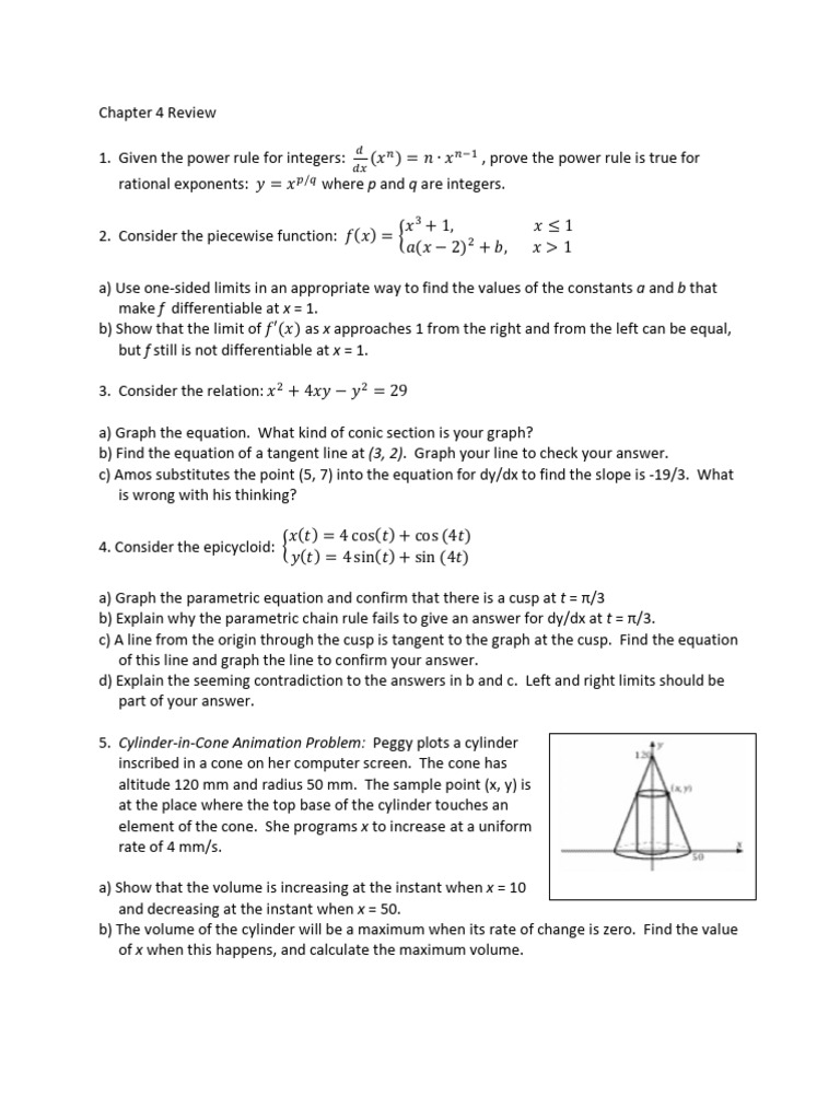 Chap4 Review Sheet | PDF