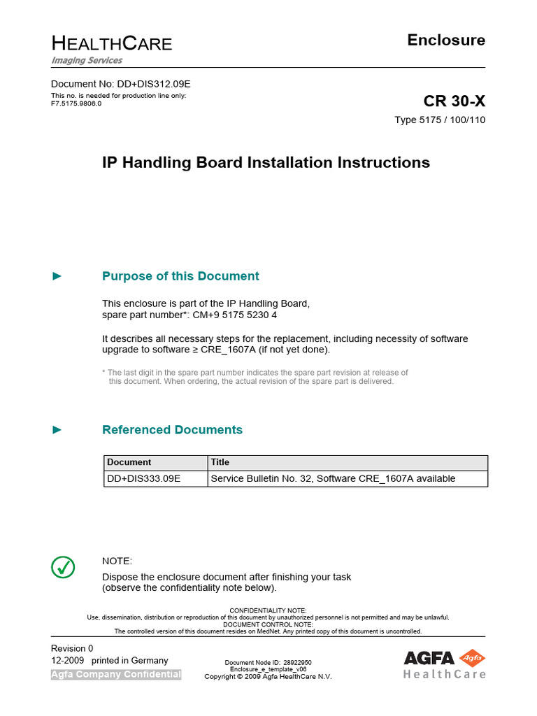Enclosure - CR 30-X - IP Handling Board | PDF | Backup | Usb Flash Drive