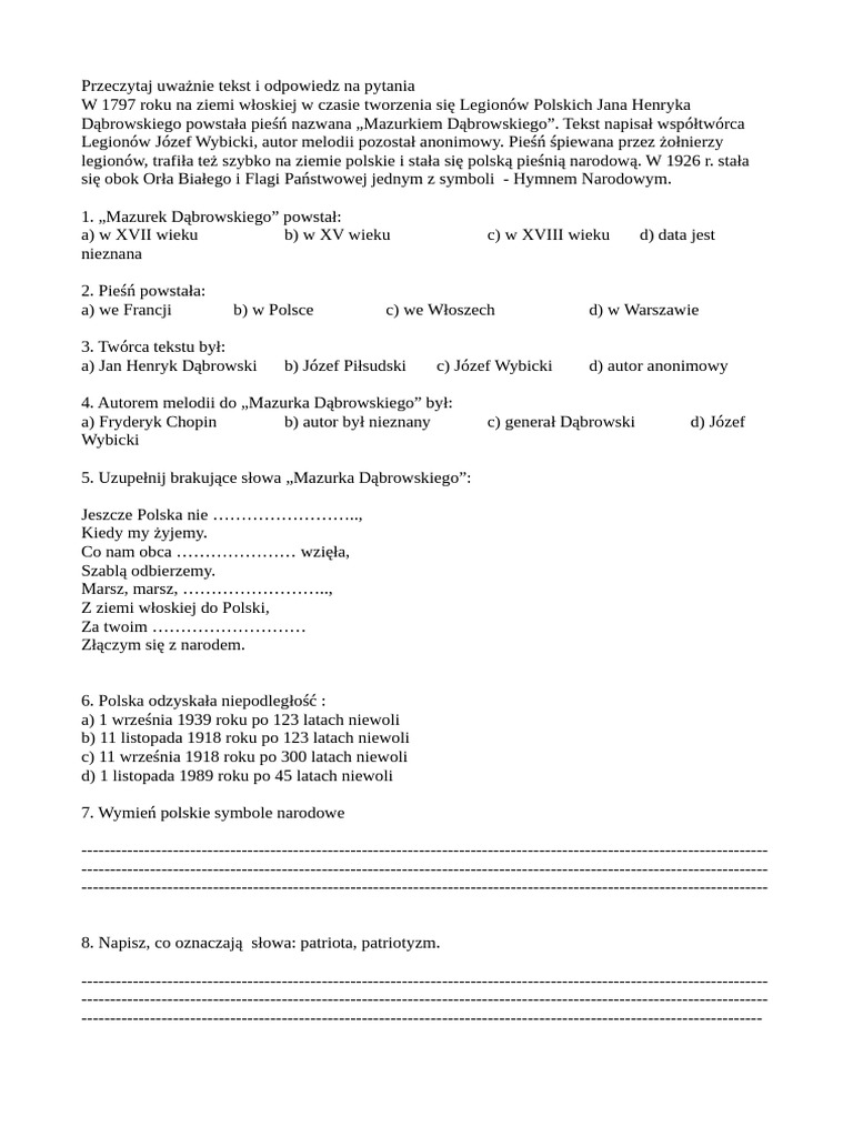 Pytania Na Konkurs | PDF