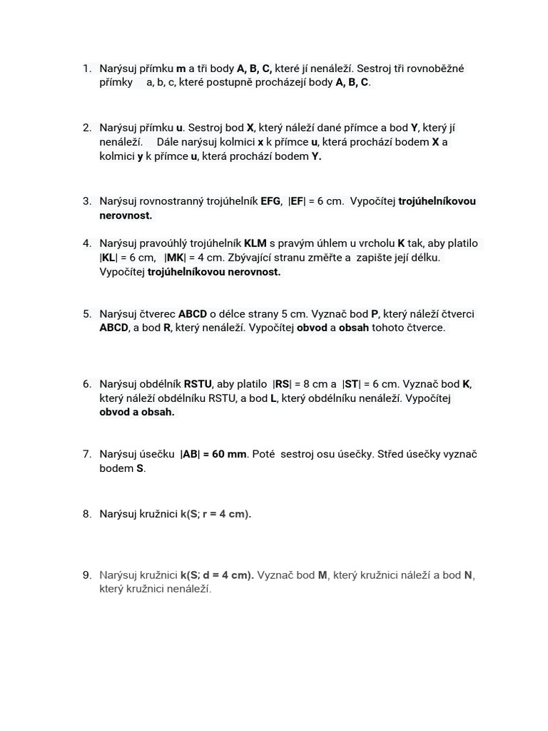 Geometrie 6 Rocnik | PDF