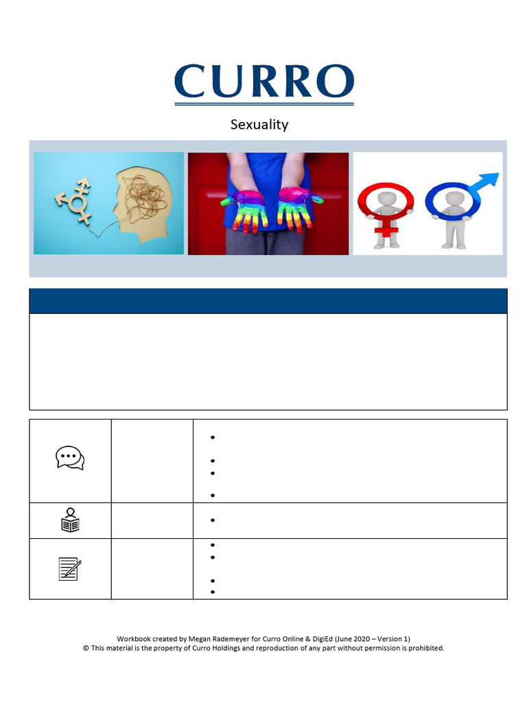 LO, Module 2 Booklet, Sexuality | PDF | Sexual Orientation | Adolescence