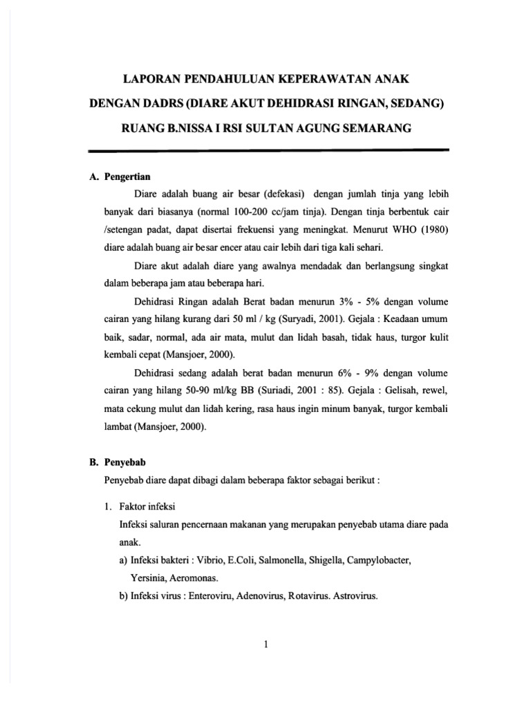 PDF Laporan Pendahuluan - Compress | PDF