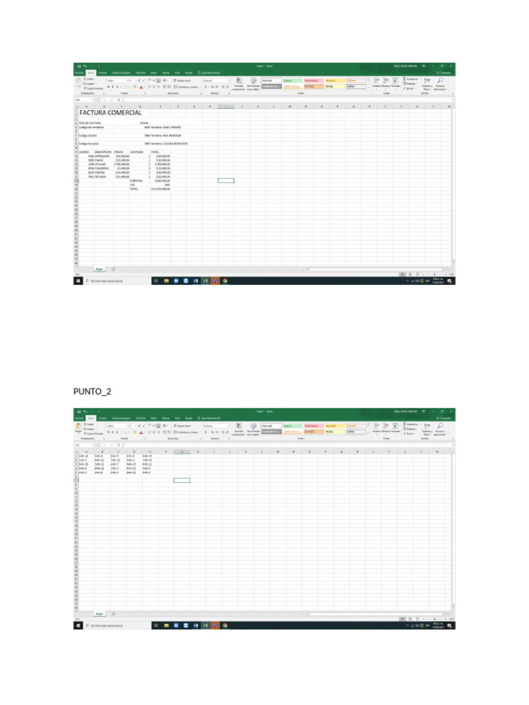 Actividad de Excel | PDF