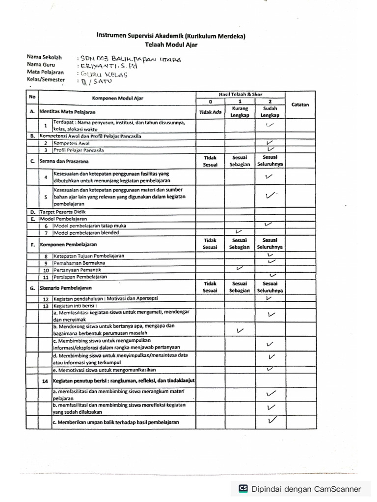 Telaah Modul Ajar Eriyanti | PDF