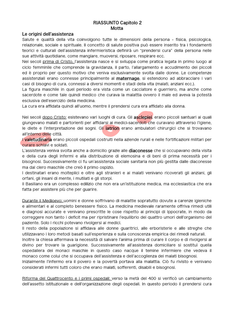 Capitolo 2-3 Motta Riassunto 2 | PDF