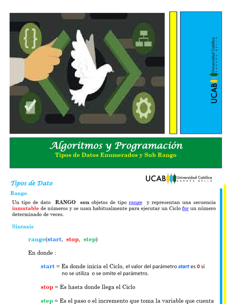 Clase 5A AP Tipos Enumerados Rango | PDF | Tipo de datos | Datos