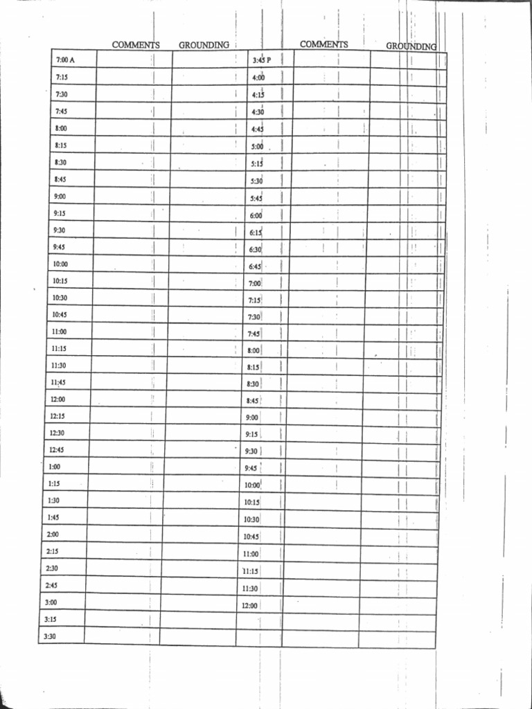 WORKSHEET - Grounding Log | PDF