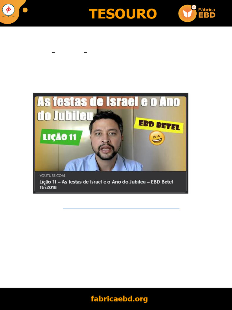 LC - L09 - As - Festas - de - Israel - Video - Erivelton | PDF