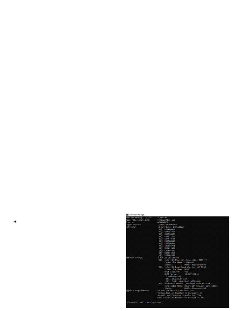 6.1 Windows CMD Commands | PDF | Computer File | Operating System
