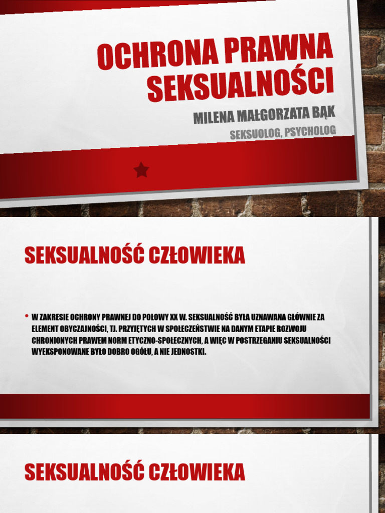 Ochrona Prawna Seksualności | PDF