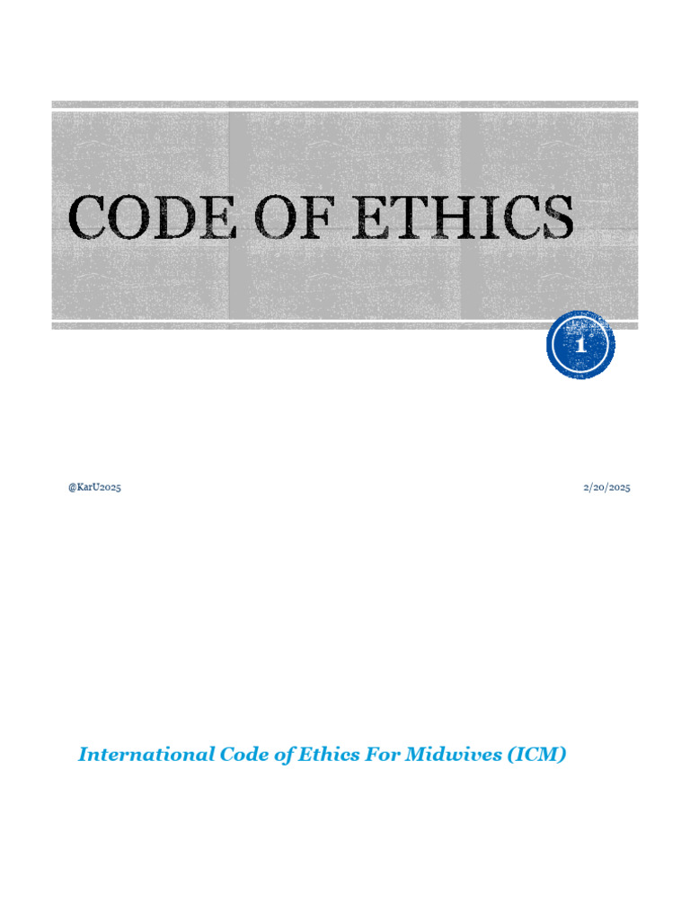 International Code of Ethics for Midwives | PDF | Midwife | Midwifery