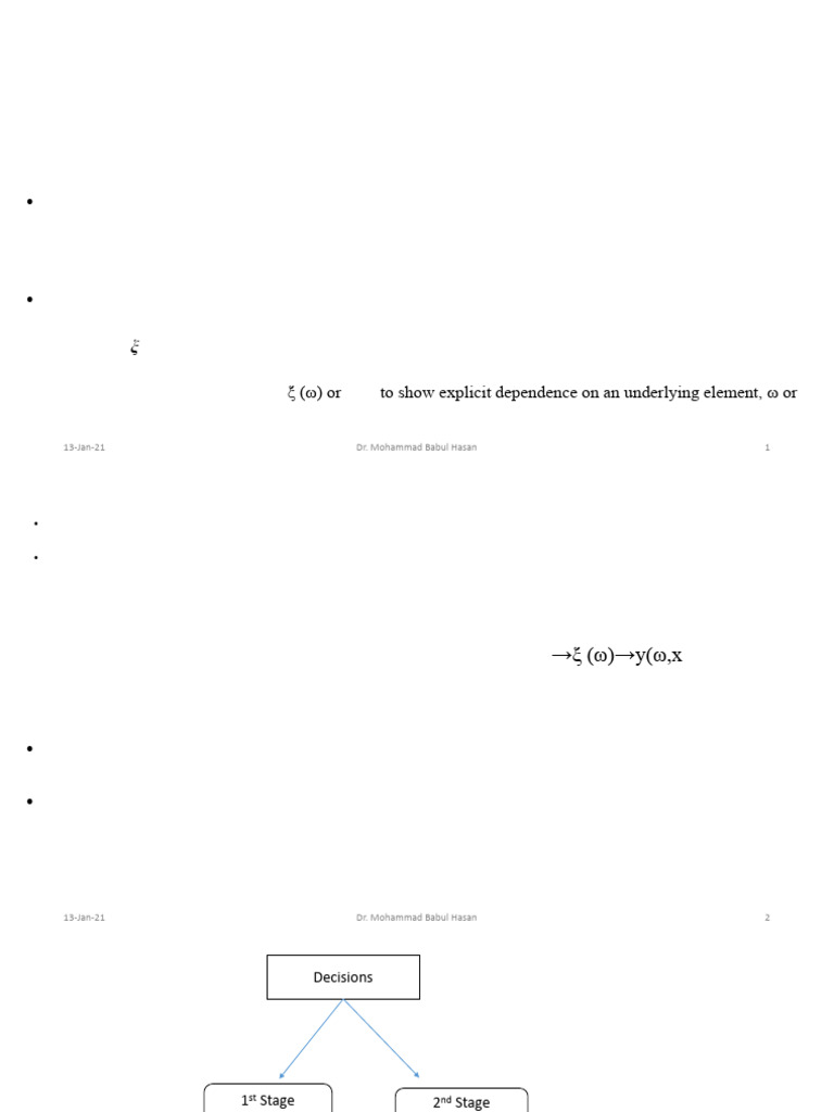 Babul Chapter 3 Recourse 2 Stage New | PDF | Probability Distribution | Applied Mathematics