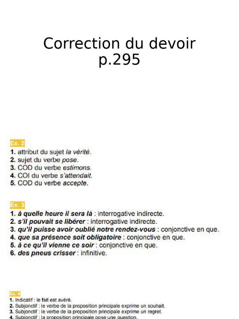correction du devoir de la complétive | PDF