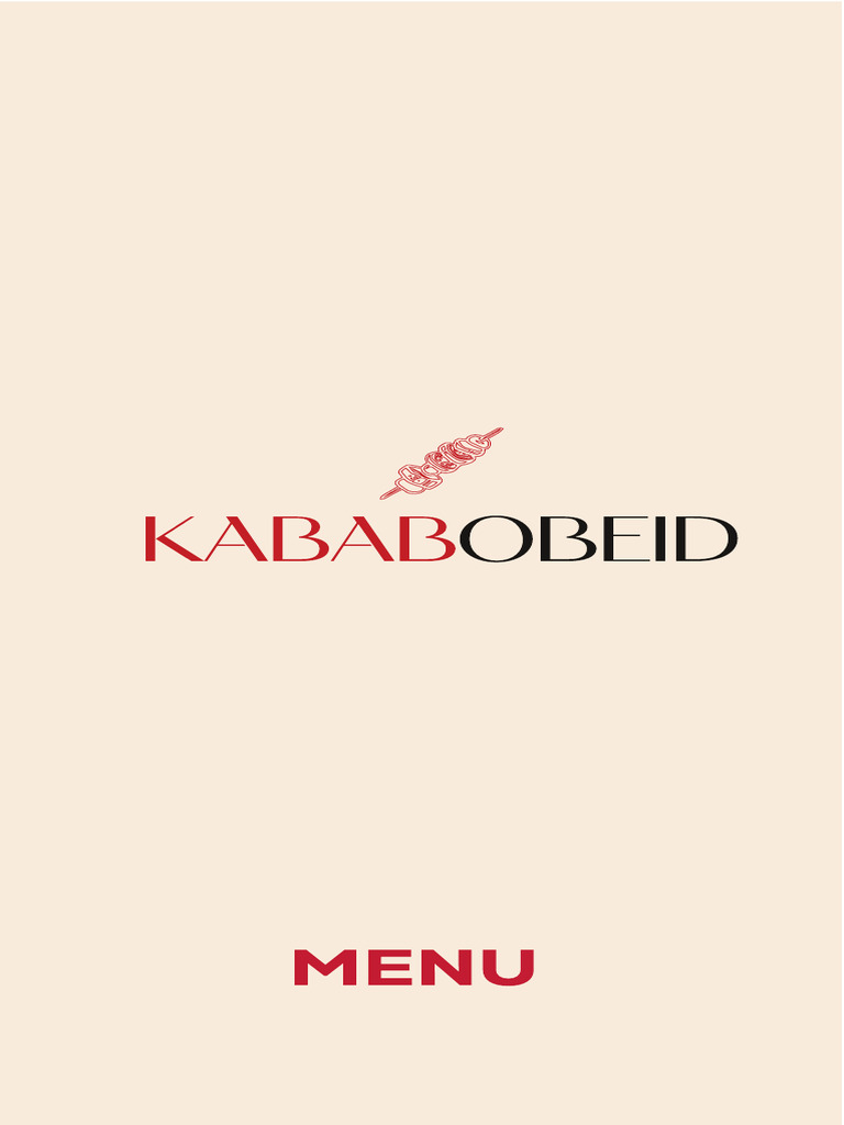 Kabab Obeid Menu | PDF