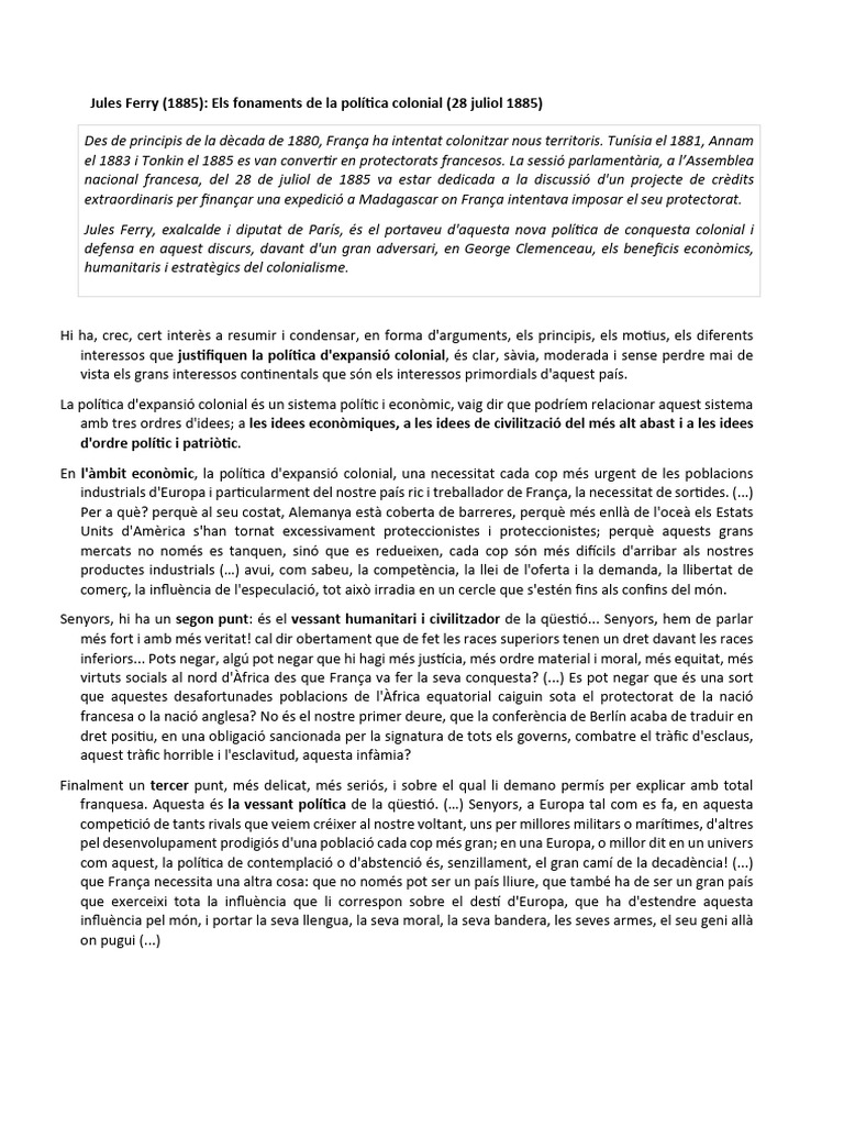 Jules Ferry Catala | PDF