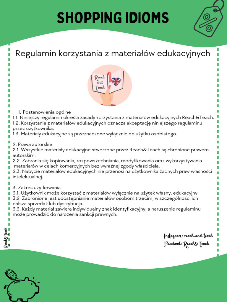Reach&Teach Educational Material Guidelines | PDF | Black Friday ...
