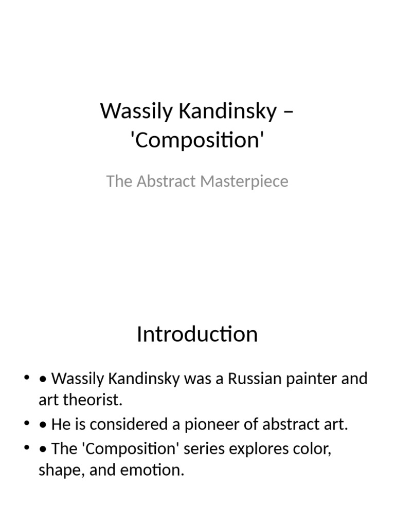 Kandinsky_Composition_Presentation | PDF