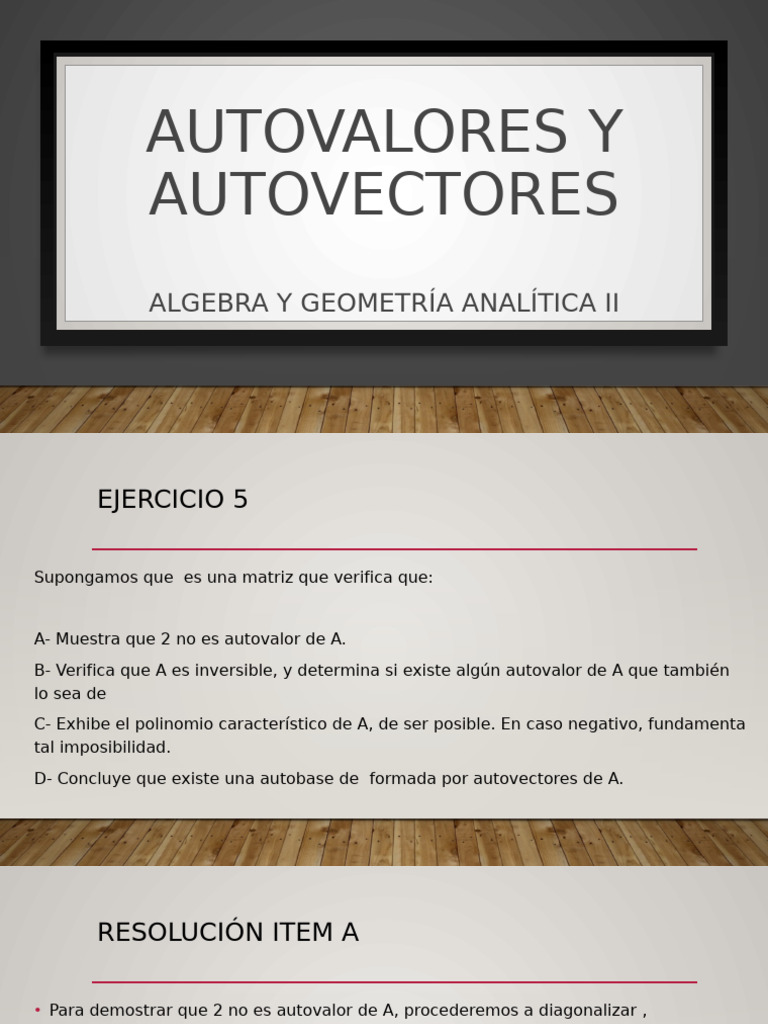 Autovalores y Autovectores | PDF | Valores propios y vectores propios | Ecuaciones