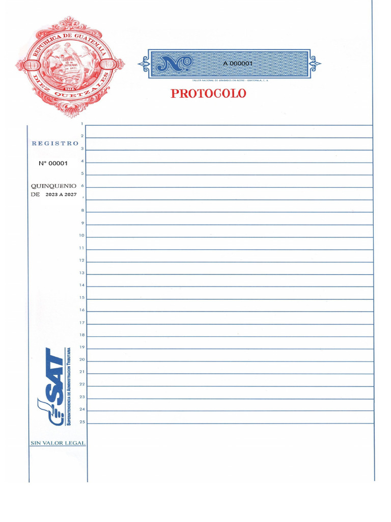 1. MINUTA PAPEL PROTOCOLO (1) | PDF