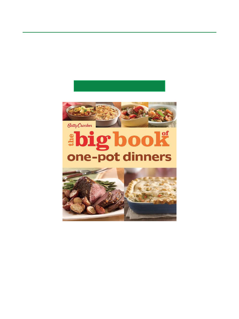 Most Wanted The Big Book of One Pot Dinners Google Drive Download | PDF