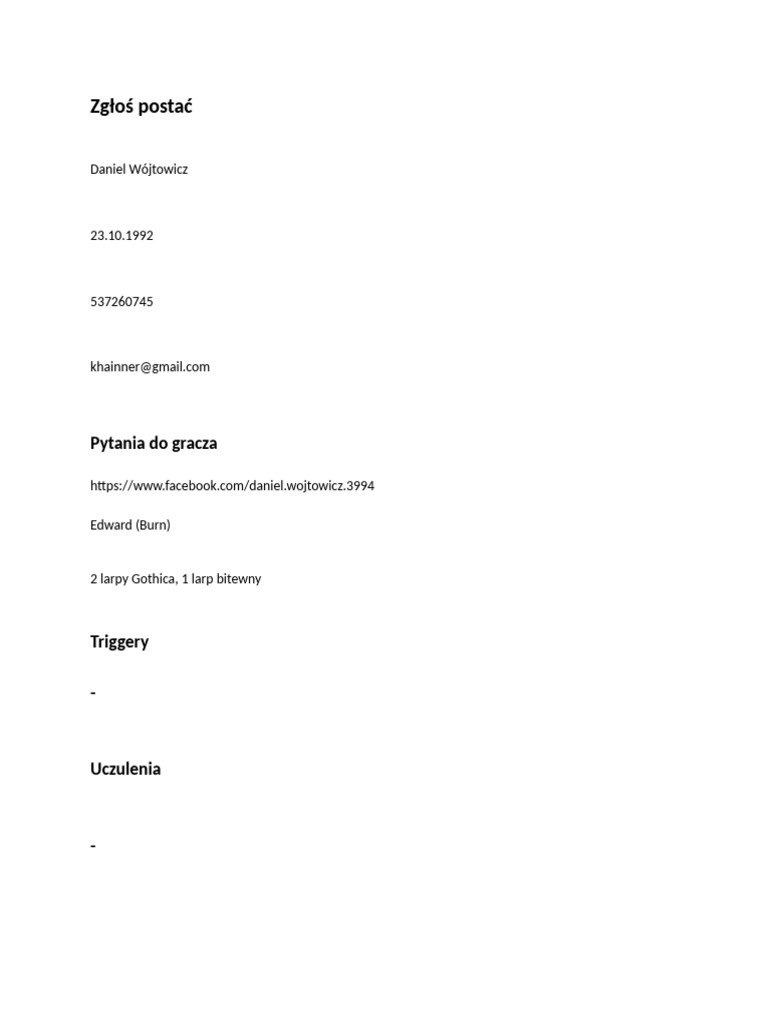 Larp Gothic 2024 | PDF