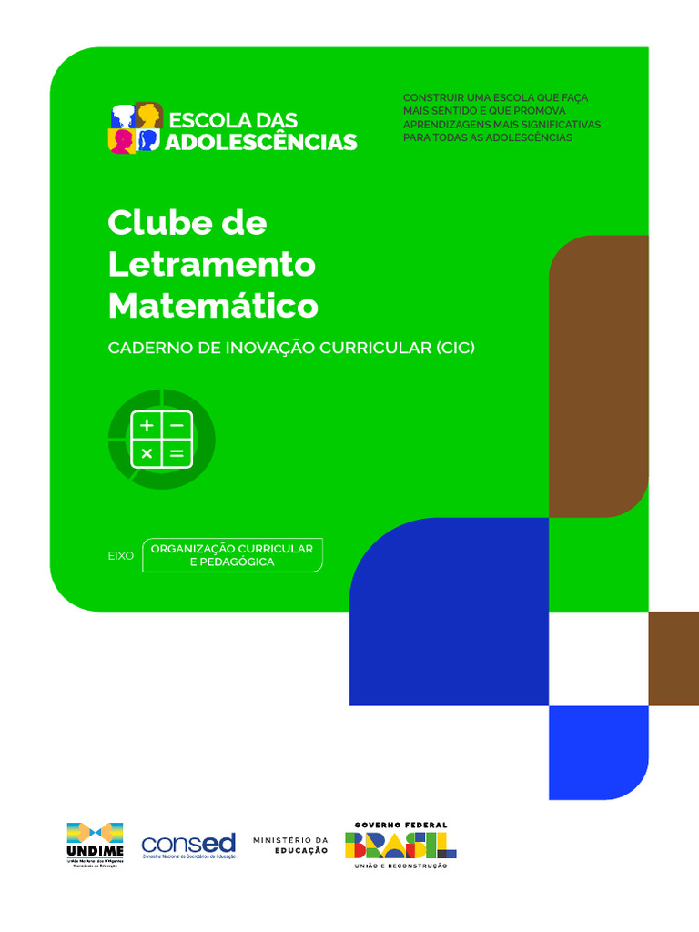 Clube de Letramento Matematico A | PDF | Pedagogia | Aprendizado