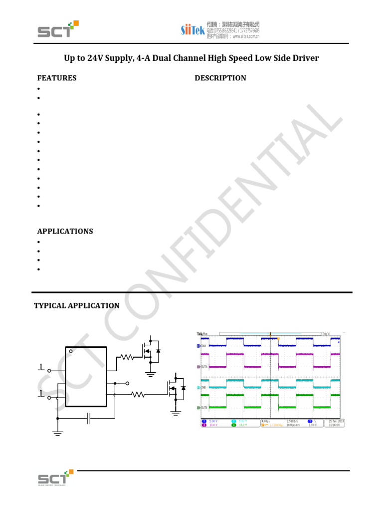 SCT52240 Datasheet Rev0.8 | PDF | Mosfet | Logic Gate