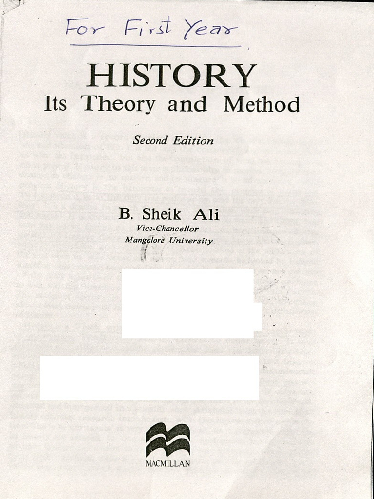 History by B Sheik Ali | PDF