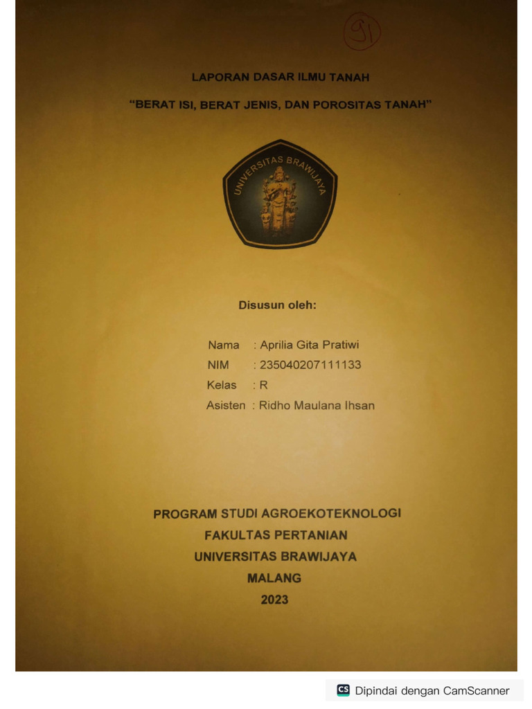 Berat Isi, Berat Jenis Dan Porositas Tanah | PDF