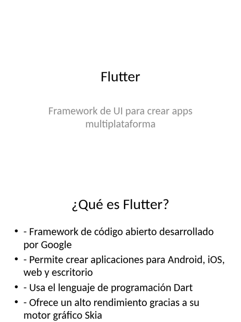 Flutter_Presentation | PDF