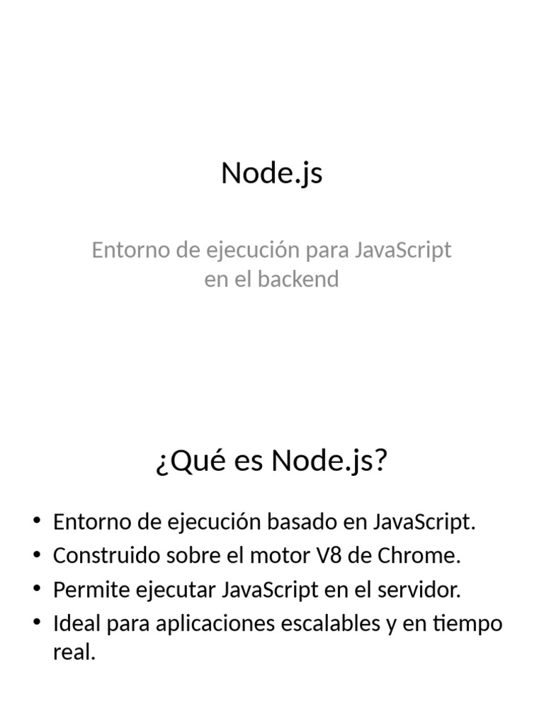 NodeJS_Presentation | PDF