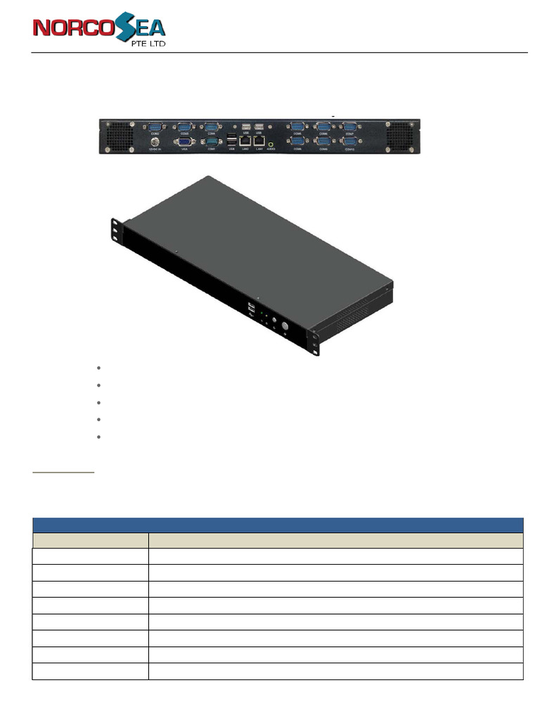 1U-H27 1U Industrial Computer System | PDF | Computer Hardware ...