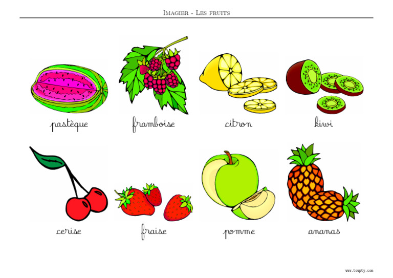 imagier-fruit-couleur-cursive-1 | PDF