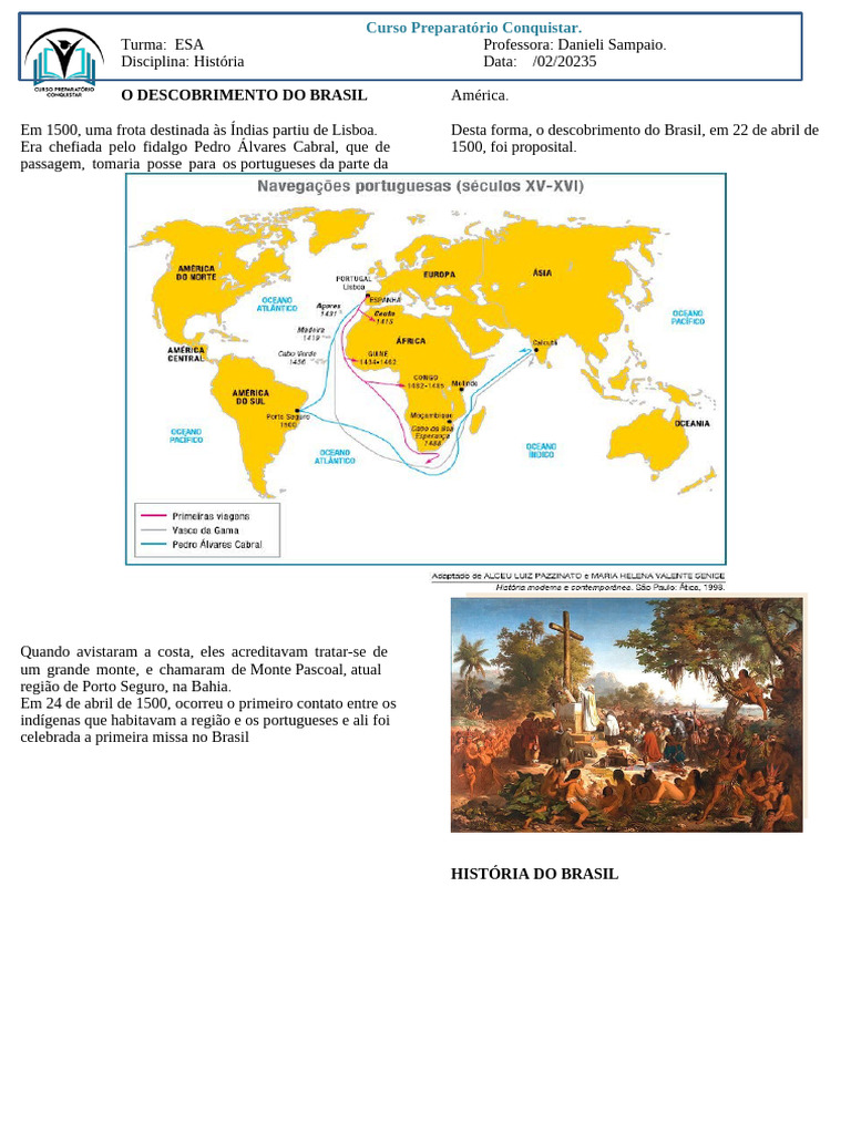 Descobrimento e Pré-Colonização do Brasil | PDF | Brasil | Barter ...