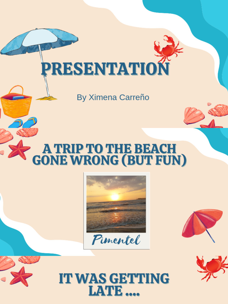 Colorful Cute Simple Beach Group Project Presentation | PDF