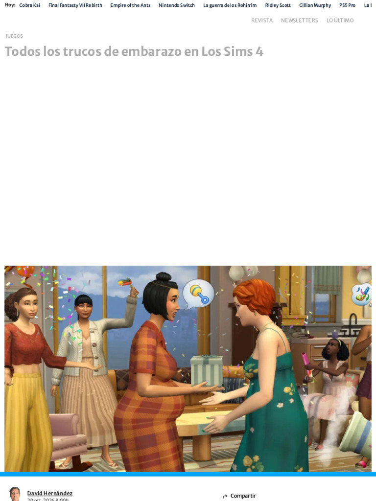 Todos Los Trucos de Embarazo en Los Sims 4 | PDF | Juego de azar | Videojuegos