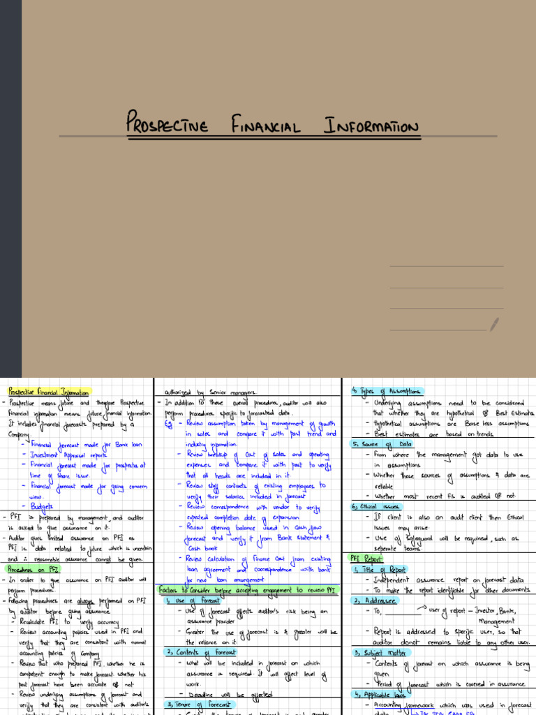 Audit Review of Prospective Financials | PDF | Audit | Expense