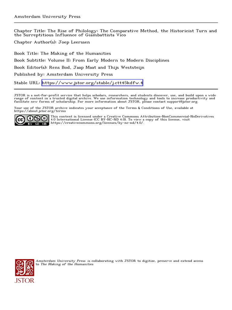 Leerssen RisePhilology 2012 | PDF | Grimms' Fairy Tales | Brothers Grimm