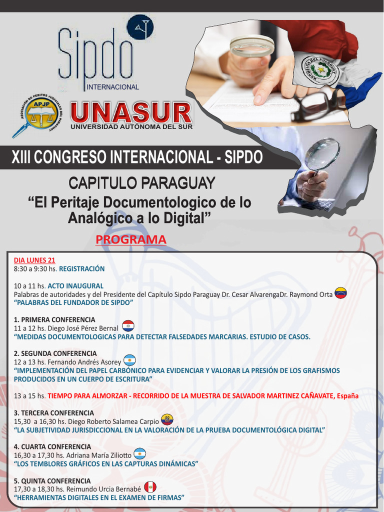 Xiii Congreso Internacional Programa | PDF | Firma