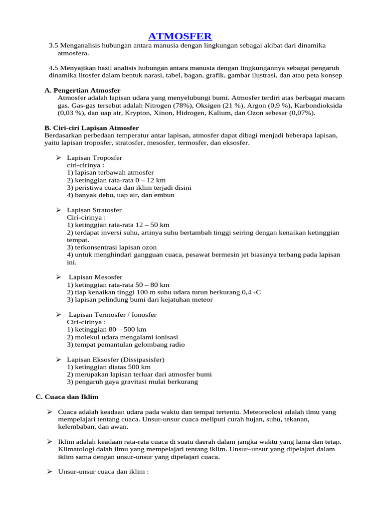 ATMOSFER 1 Revisi | PDF